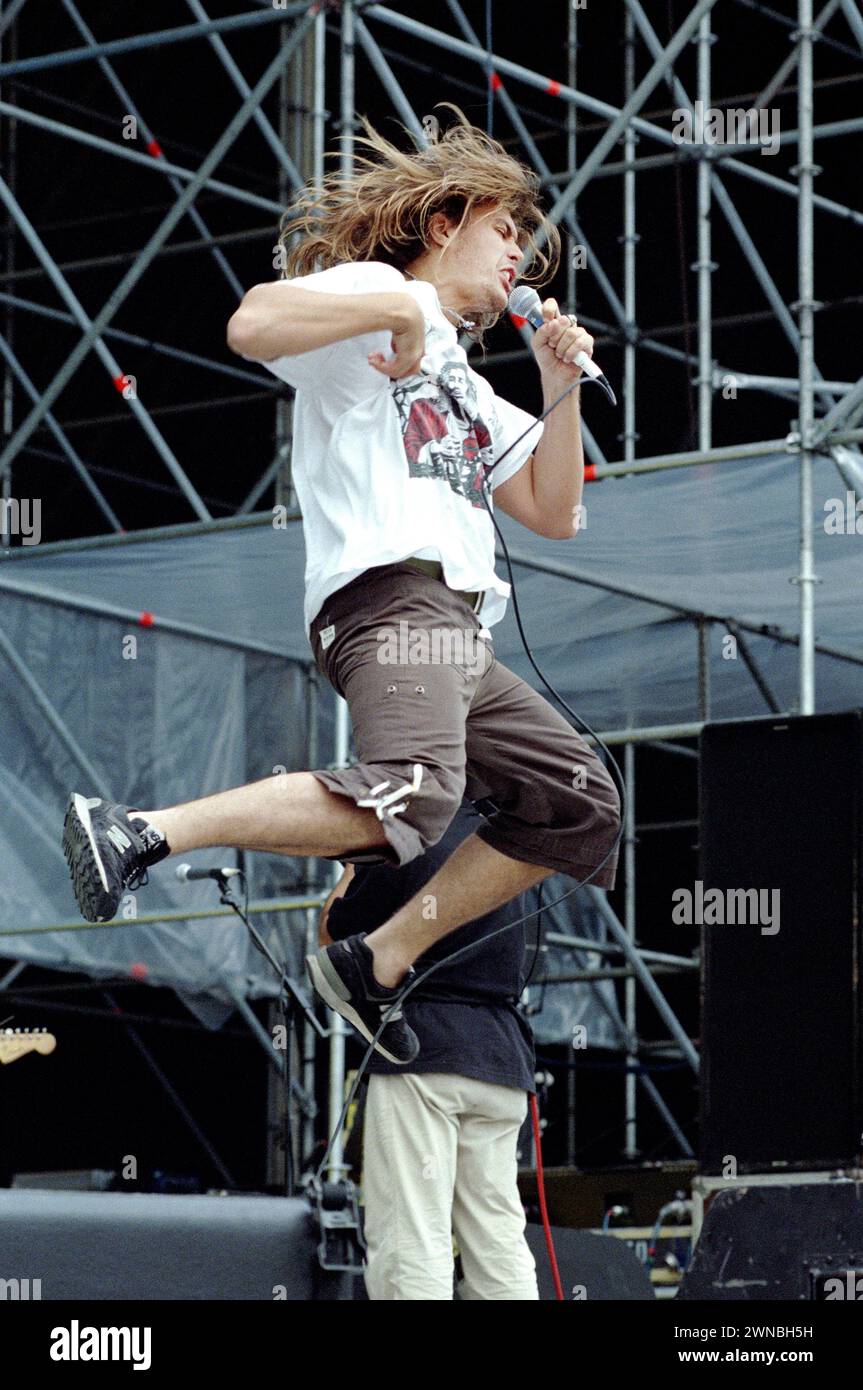 Monza Italy 07/10/1999 : Gianluca Grignani, Italian singer ,during the ...