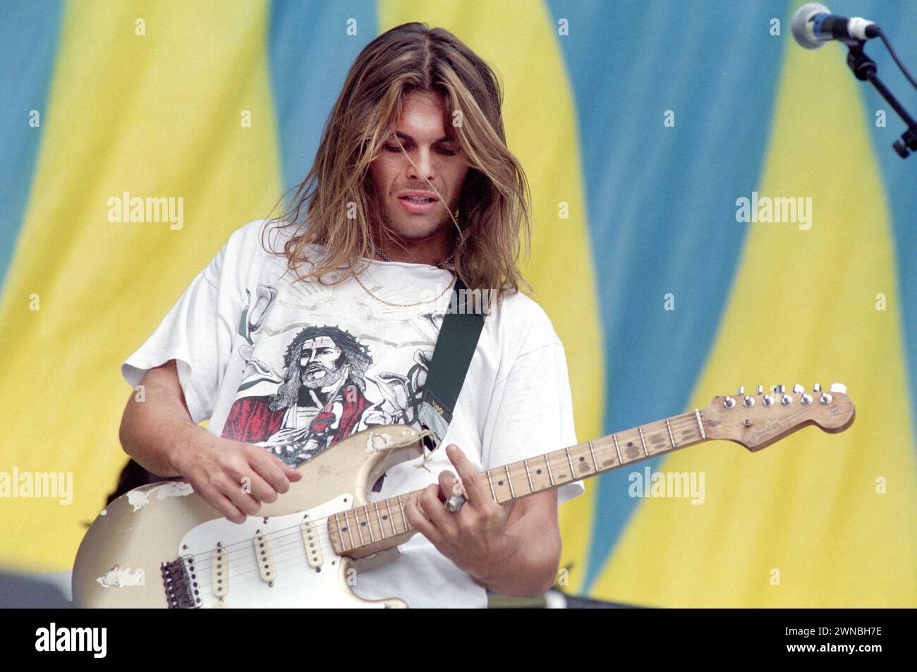 Monza Italy 07/10/1999 : Gianluca Grignani, Italian singer ,during the ...