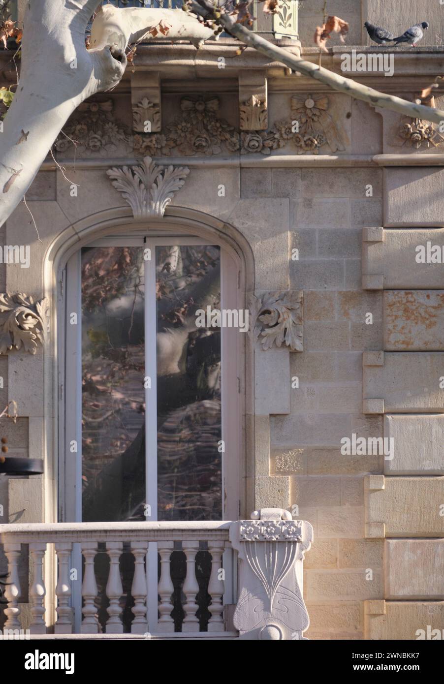 Stunning architectural detail av diagonal in Barcelona Stock Photo - Alamy