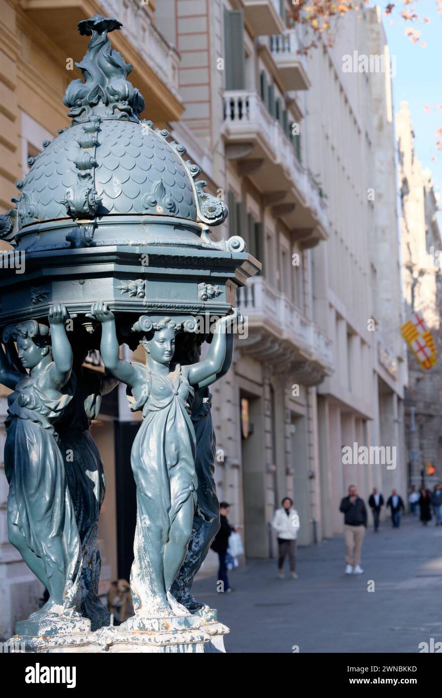 Stunning architectural detail av diagonal in Barcelona Stock Photo - Alamy