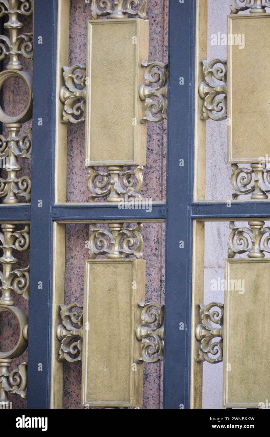 Stunning architectural detail av diagonal in Barcelona Stock Photo - Alamy