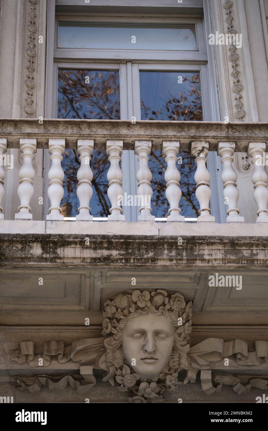 Stunning architectural detail av diagonal in Barcelona Stock Photo - Alamy