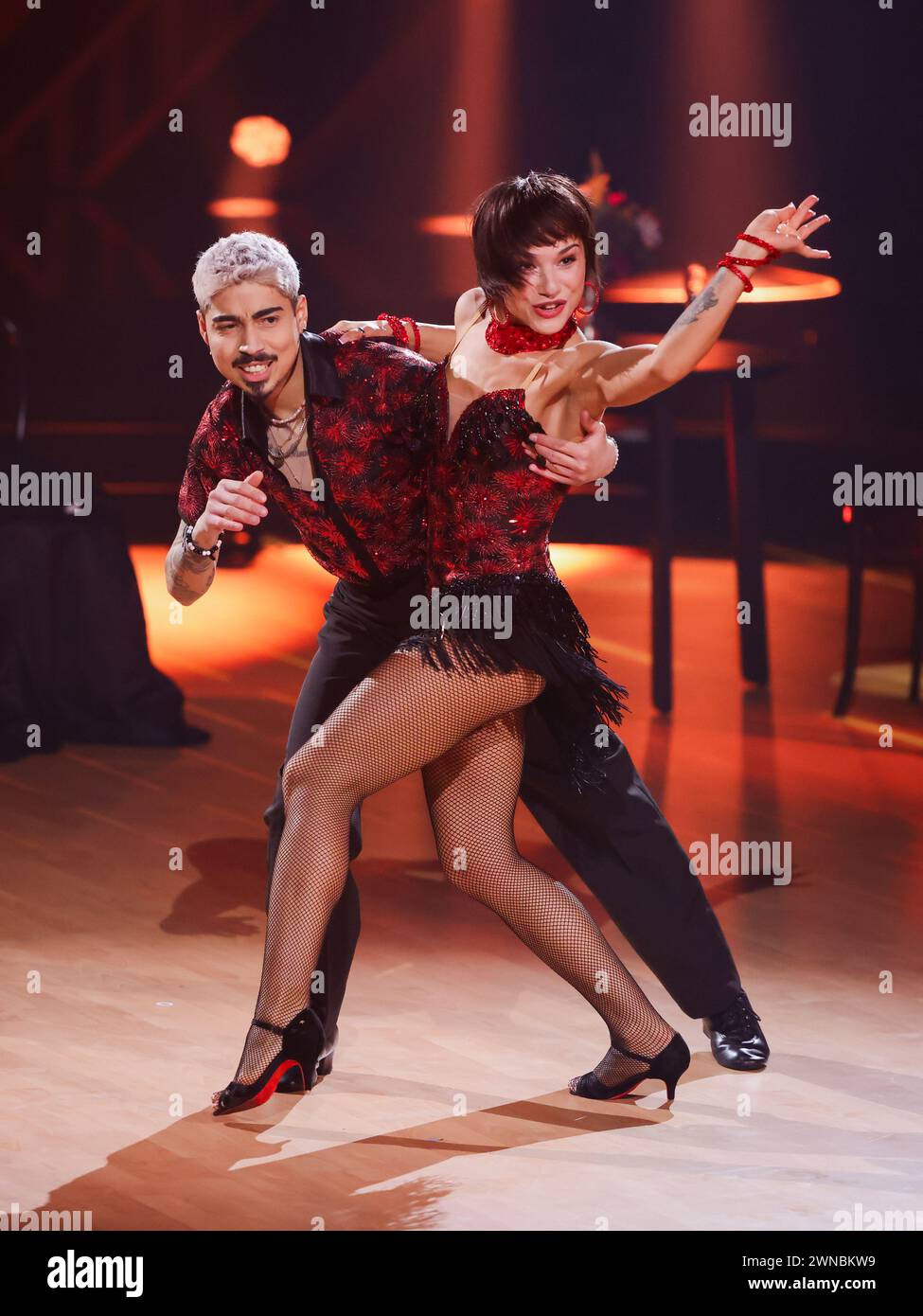 Cologne, Germany. 01st Mar, 2024. Tony Bauer, comedian, and Anastasia ...