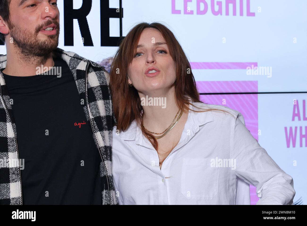 Paris, France. 01st Mar, 2024. Director Julien Carpentier and Alison ...