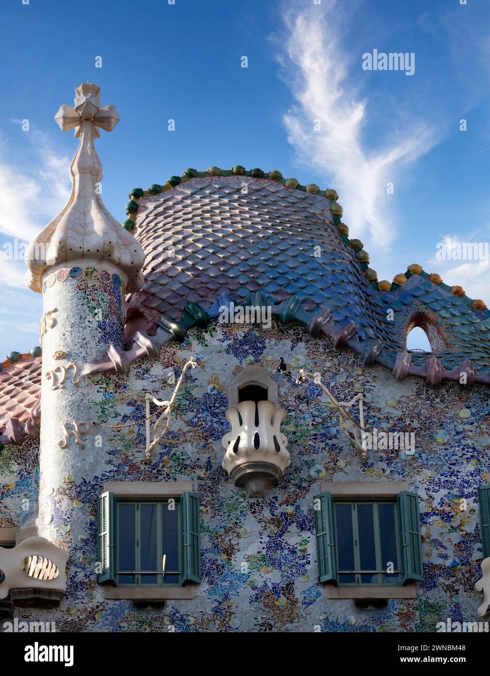 Casa Battlo beautiful external facade,Barcelona Stock Photo - Alamy