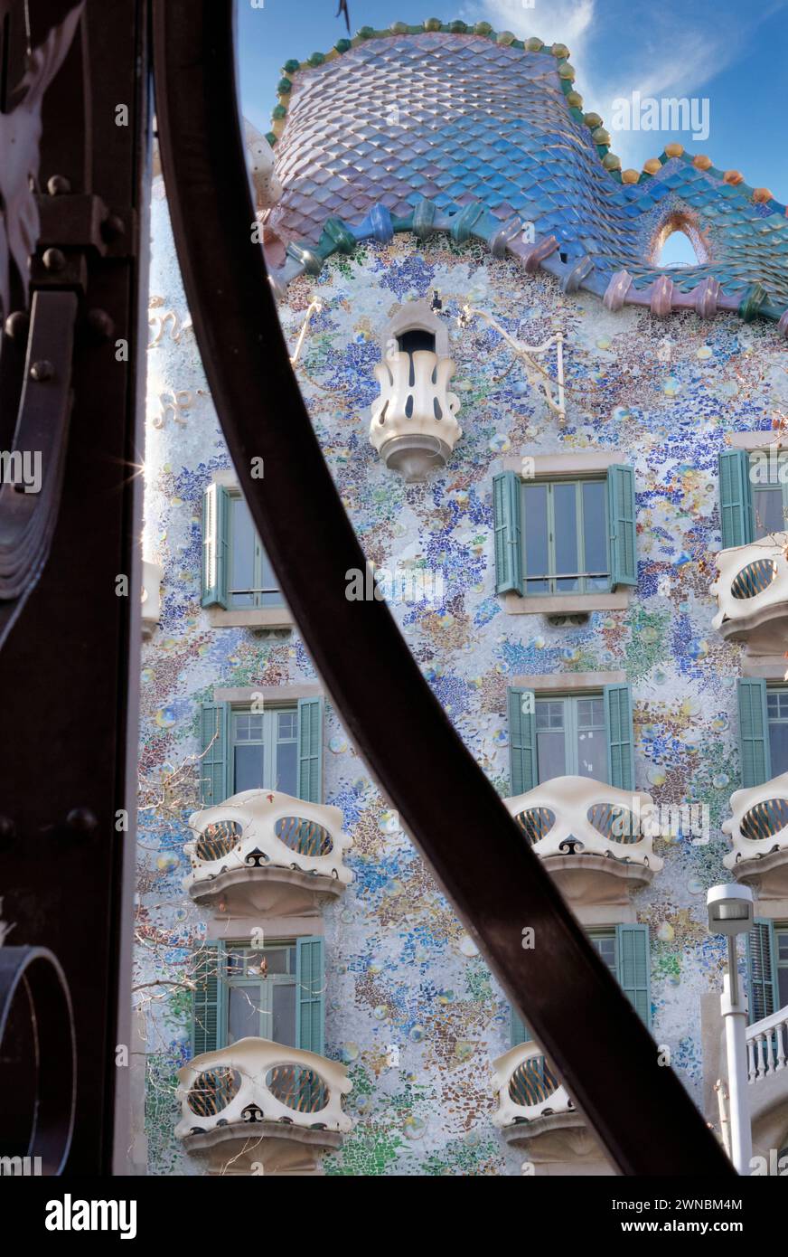 Casa Battlo beautiful external facade,Barcelona Stock Photo - Alamy