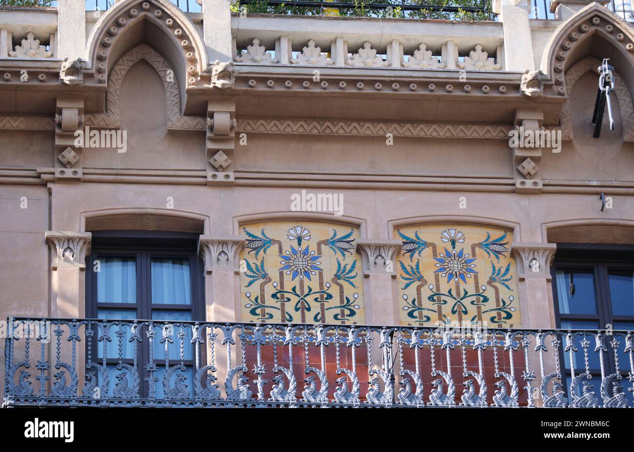 Av.Diagonal amazing modernism architecture, Barcelona Stock Photo - Alamy