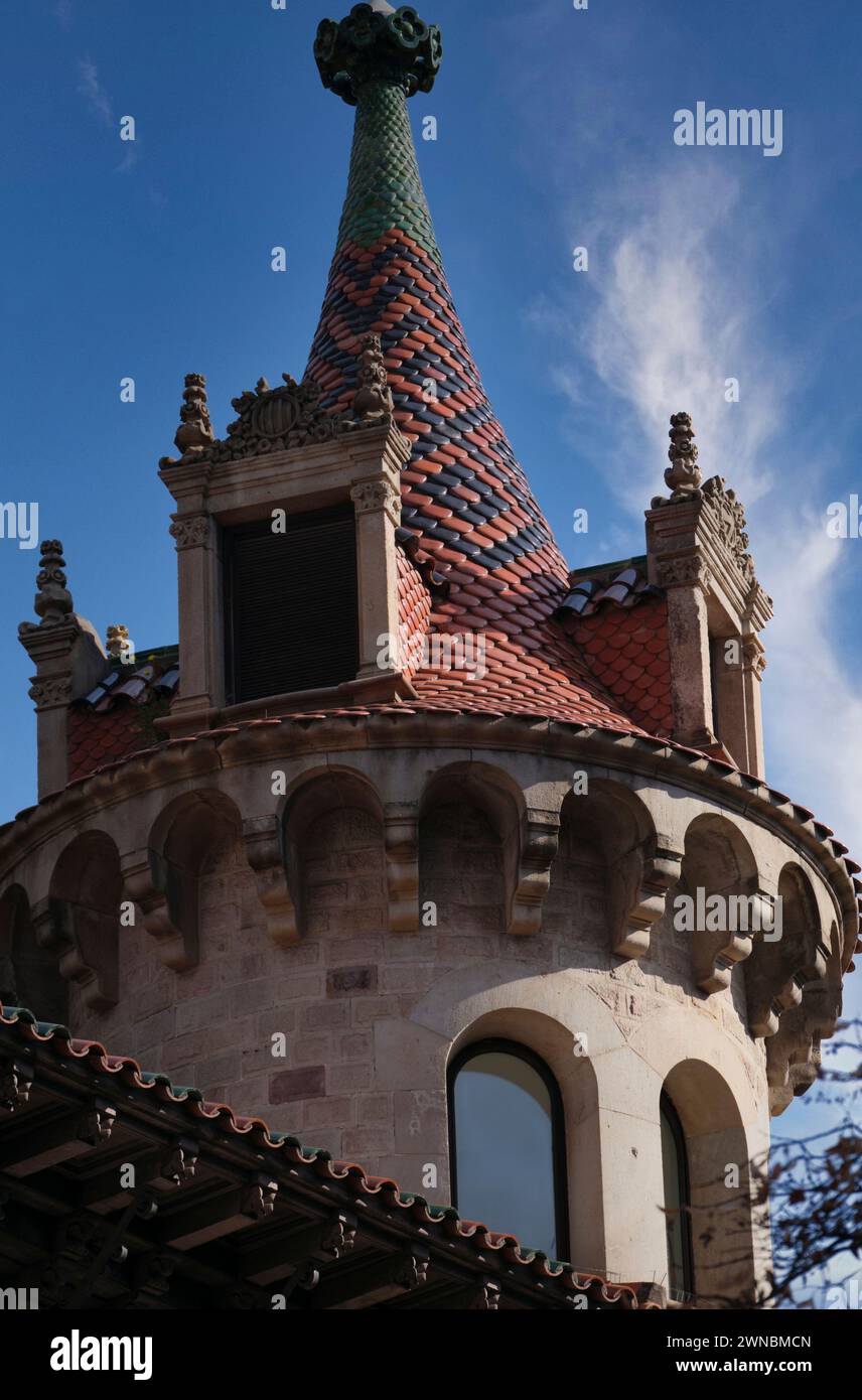 Av.Diagonal amazing modernism architecture, Barcelona Stock Photo - Alamy
