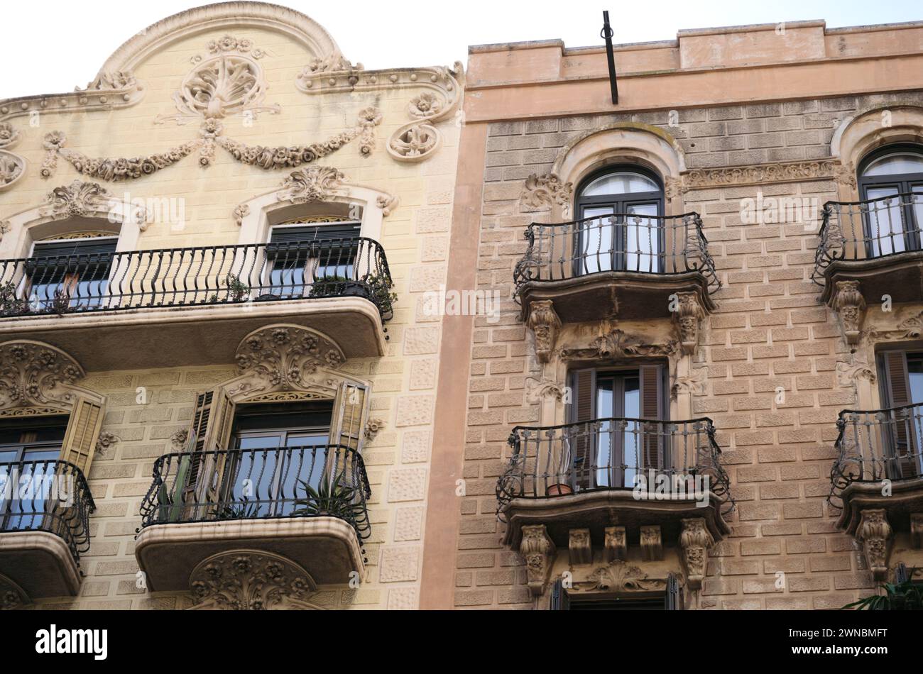Av.Diagonal amazing modernism architecture, Barcelona Stock Photo - Alamy