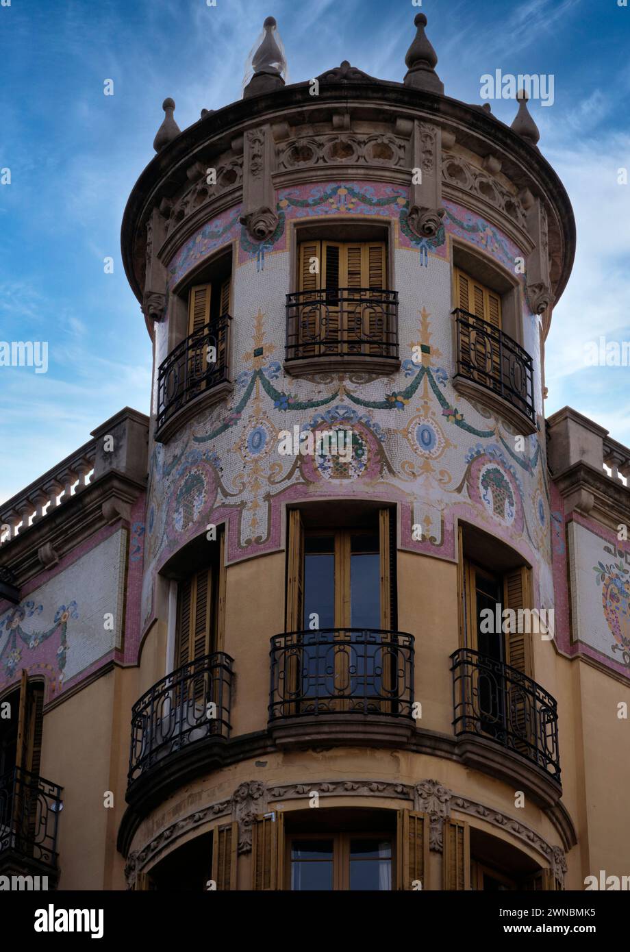 Av.Diagonal amazing modernism architecture, Barcelona Stock Photo - Alamy