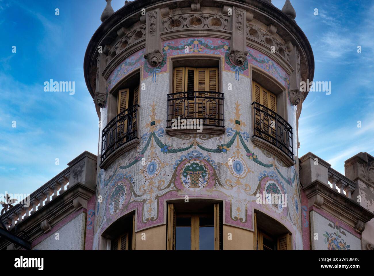 Av.Diagonal amazing modernism architecture, Barcelona Stock Photo - Alamy