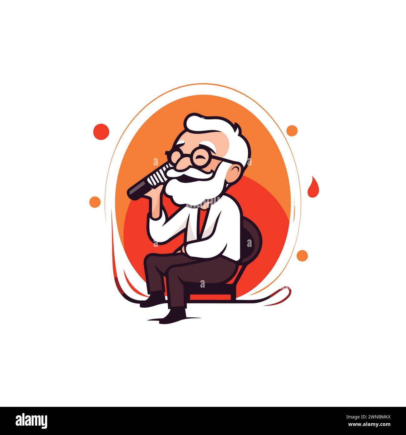 Microphone logo hi-res stock photography and images - Alamy