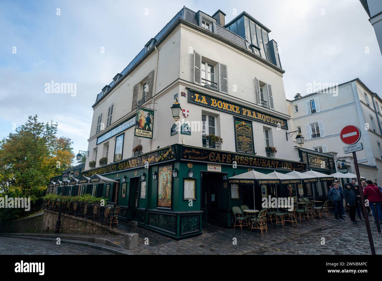 La Bonne Franquette cafe in Montmartre, an authentic village in the ...