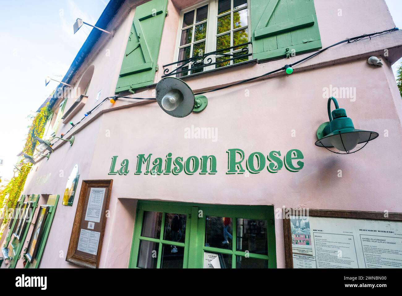 Le Maison Rose cafe in Montmartre, an authentic village in the heart of ...