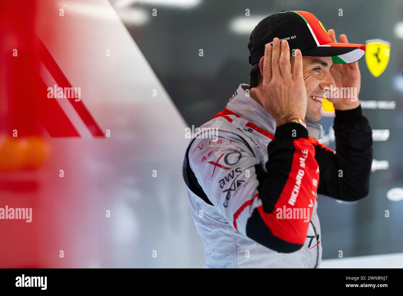 RIGON Davide (ita), Vista AF Corse, Ferrari 296 GT3, portrait during ...