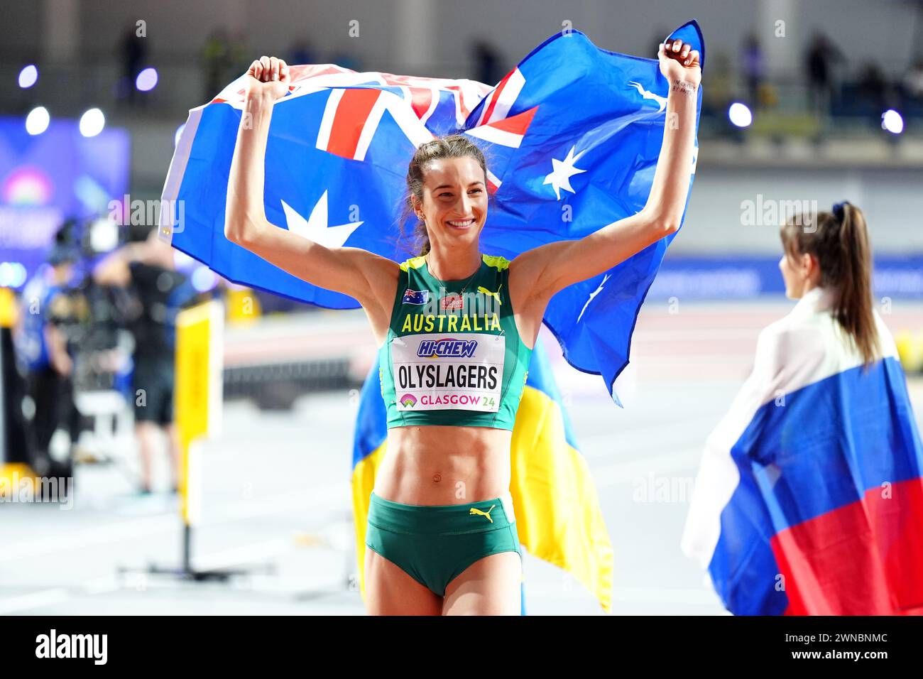 Australia's Nicola Olyslagers celebrates winning gold in the Women's ...