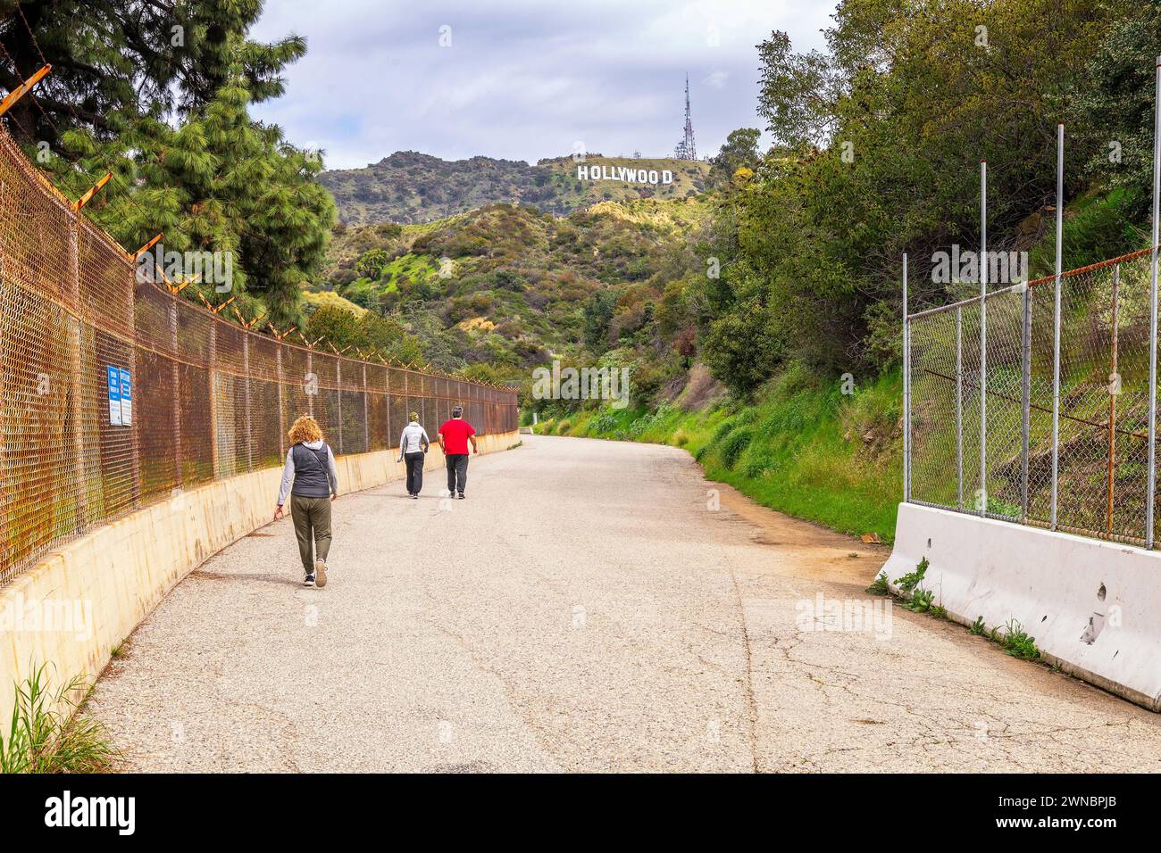 Los Angeles, CA, USA – March 1, 2024: The world famous Hollywood sign ...