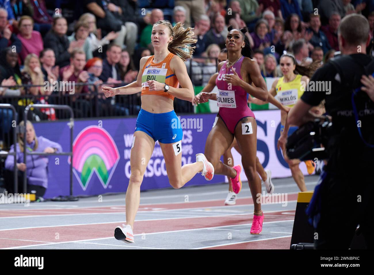Glasgow, UK. 01st Mar, 2024. GLASGOW, SCOTLAND - MARCH 1: Femke Bol of ...