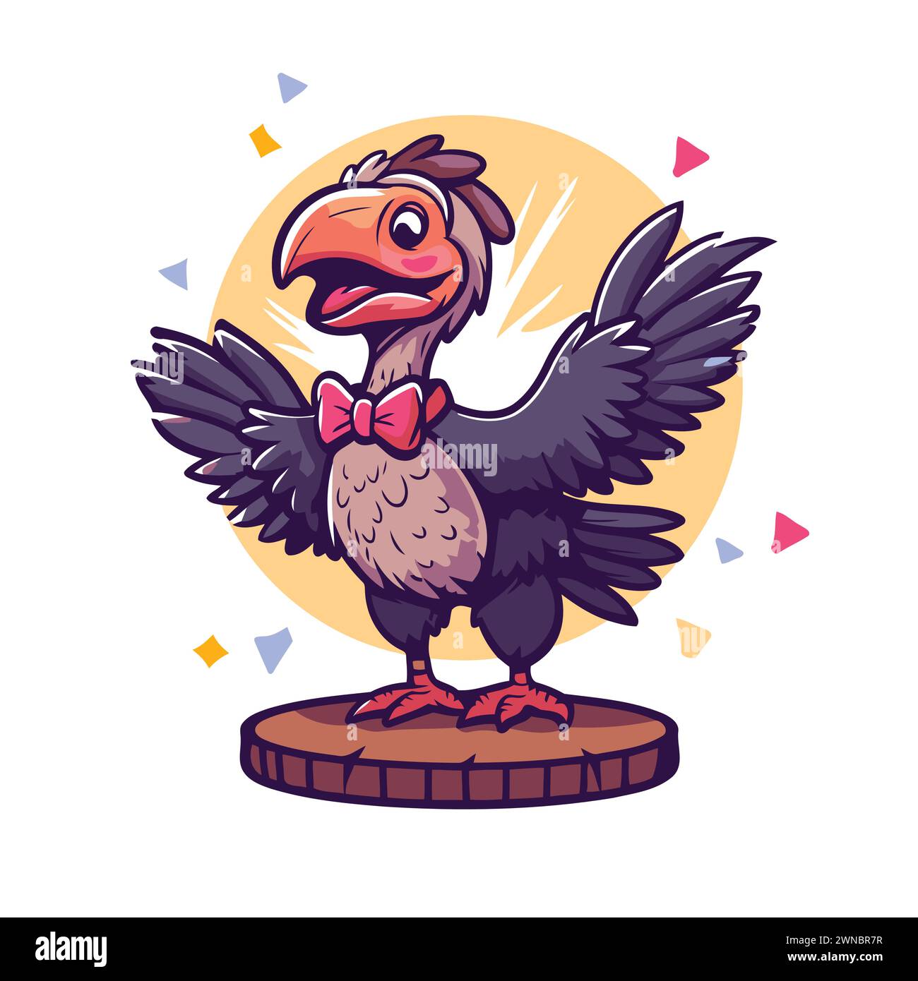 Bird on bow Stock Vector Images - Alamy