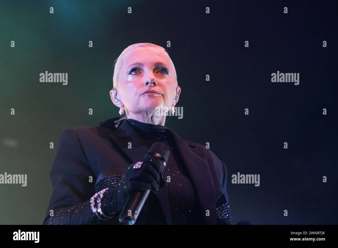 London, United Kingdom. 1st March 2024. Alison Goldfrapp sings to a ...