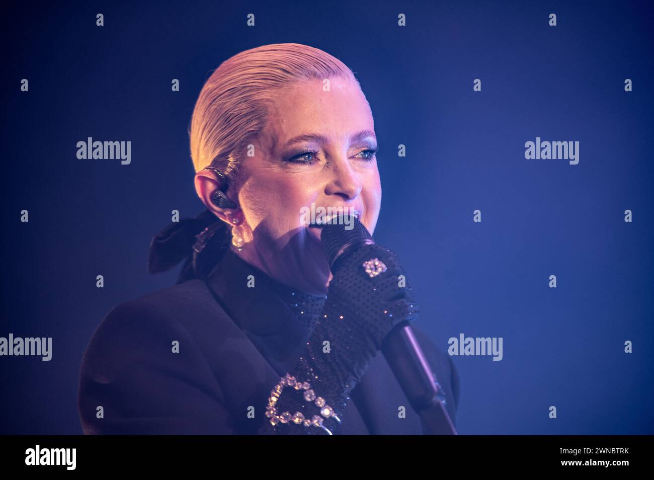 London, United Kingdom. 1st March 2024. Alison Goldfrapp sings to a ...