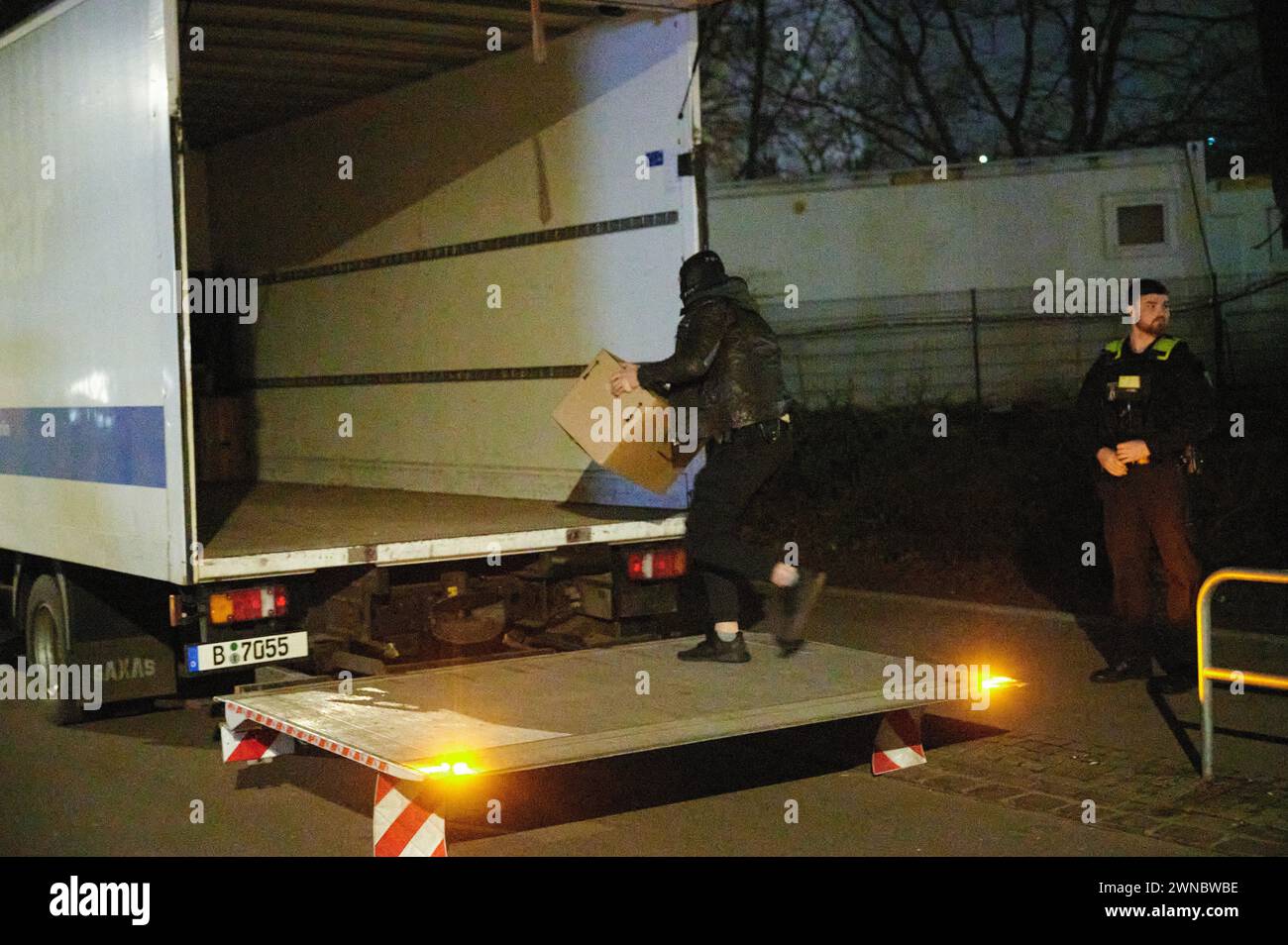 Berlin, Germany. 01st Mar, 2024. Members of the forensics team and the ...
