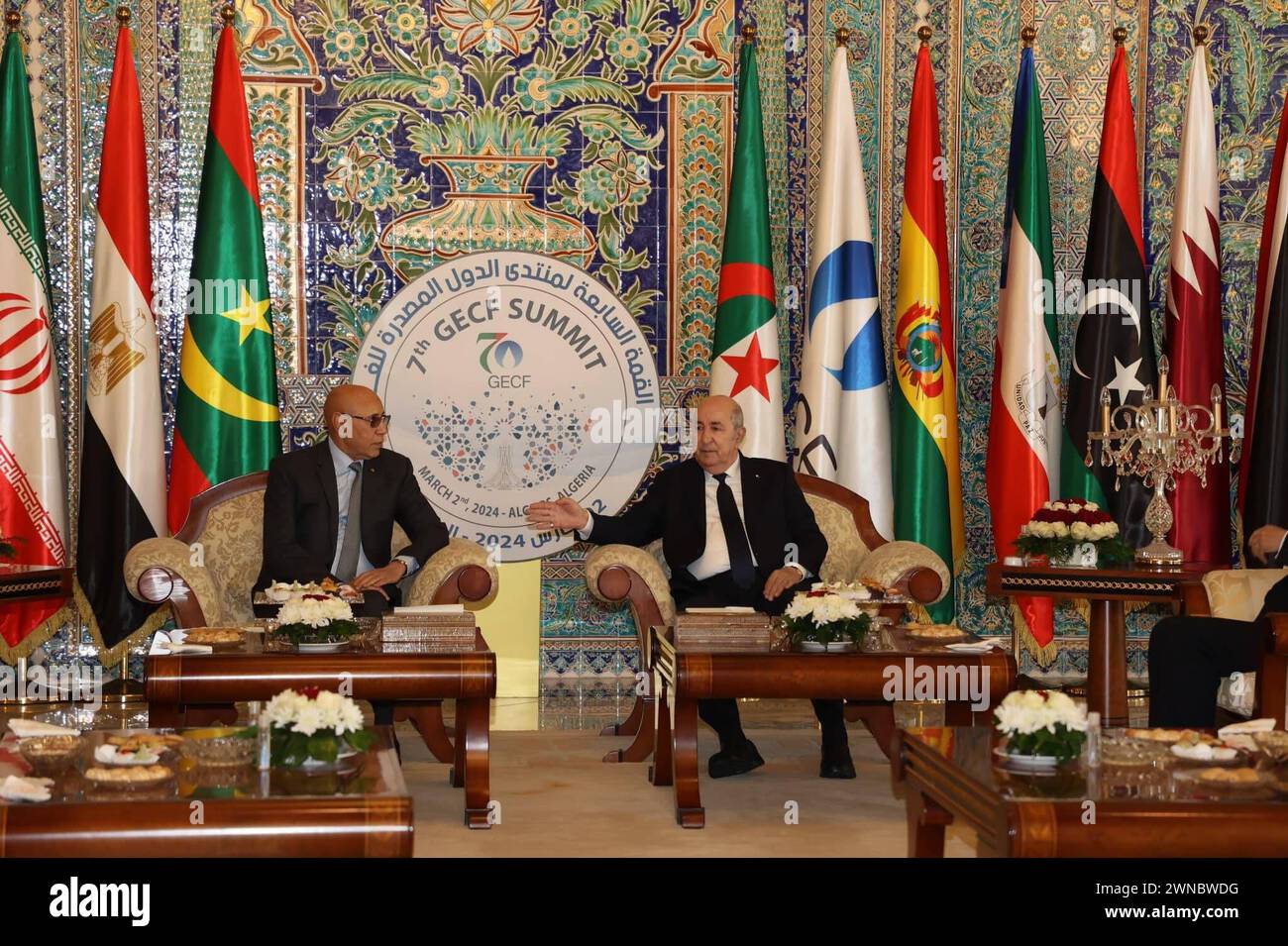 Algerian President Abdel Madjid Tebboune receives president of the ...