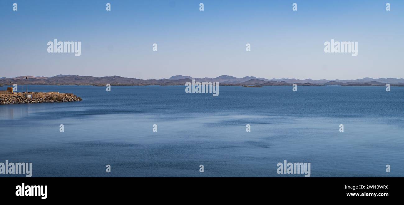 Lake Nasser on the Aswan Dam in Egypt Stock Photo - Alamy