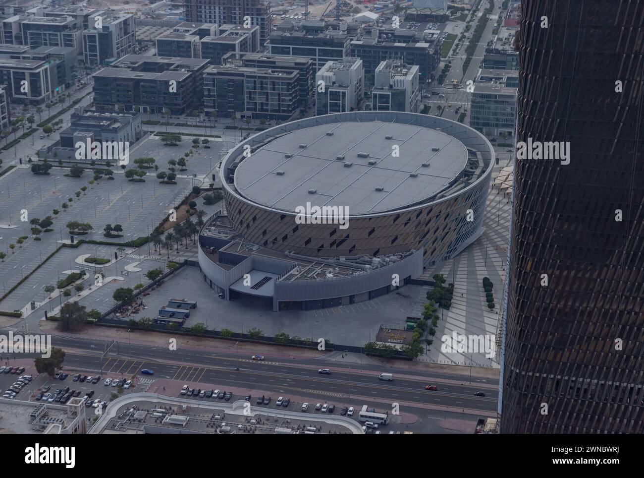 A picture of the Coca-Cola Arena as seen from above Stock Photo - Alamy