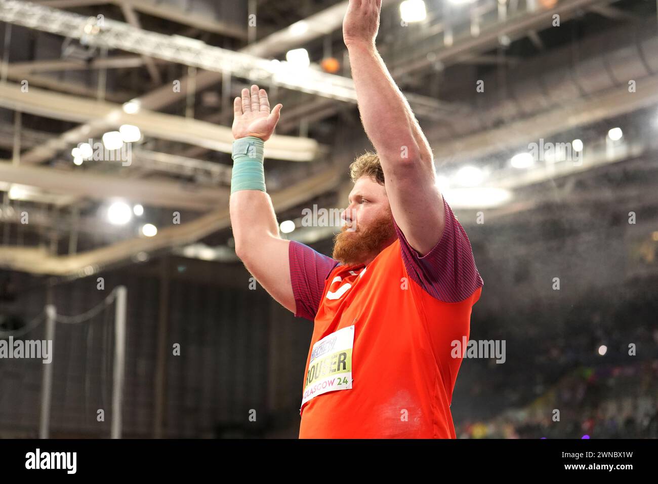 USA's Ryan Crouser celebrates winning gold in the Men's Shot Put Final ...