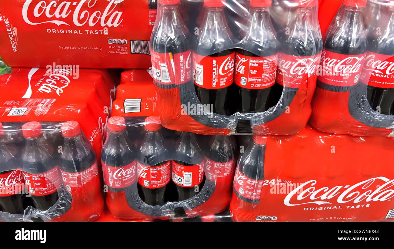 Bulk Multipacks of Coca-Cola Original Taste at Sam’s Club Stock Photo ...