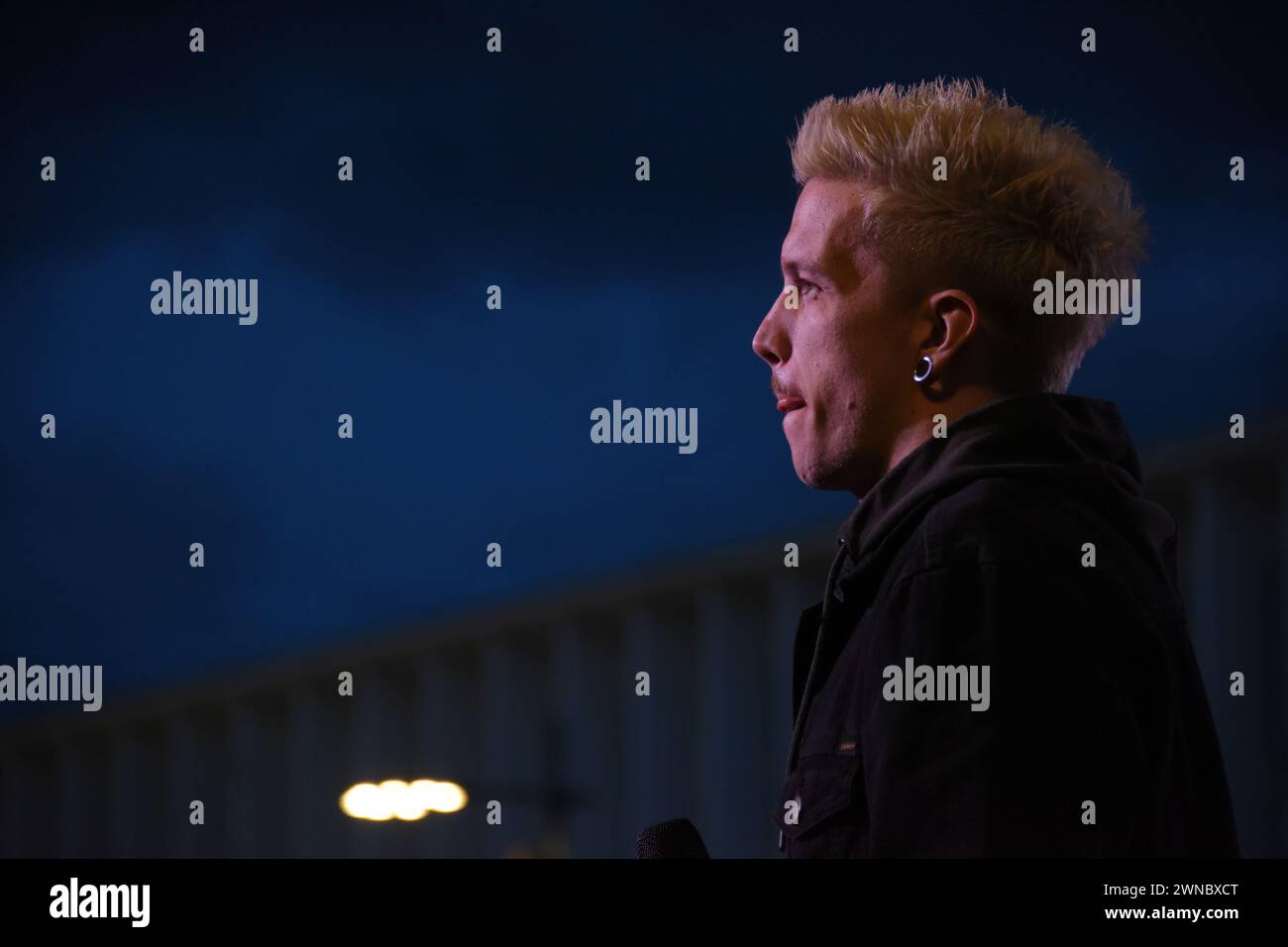 Umag, Croatia. 01st Mar, 2024. Artist Marko Purisic, known as Baby ...