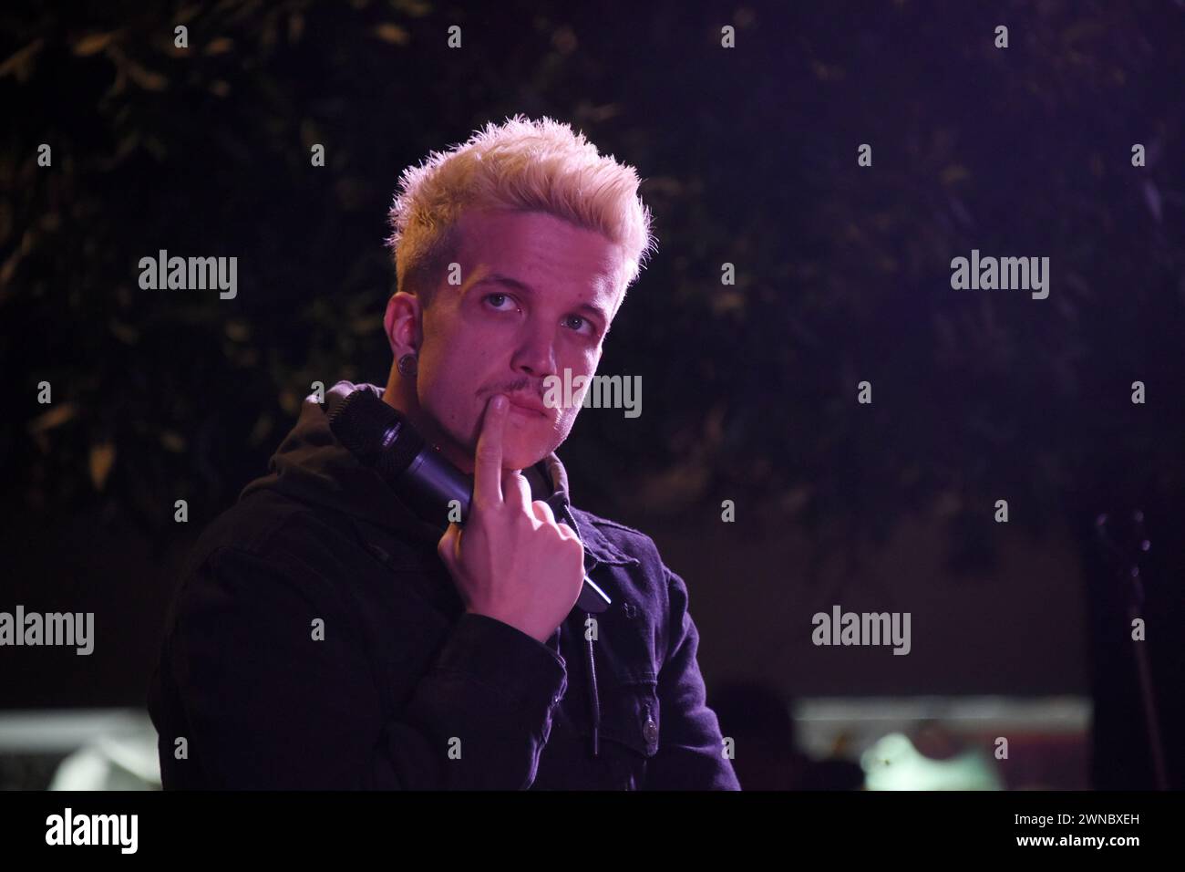 Umag, Croatia. 01st Mar, 2024. Artist Marko Purisic, known as Baby ...