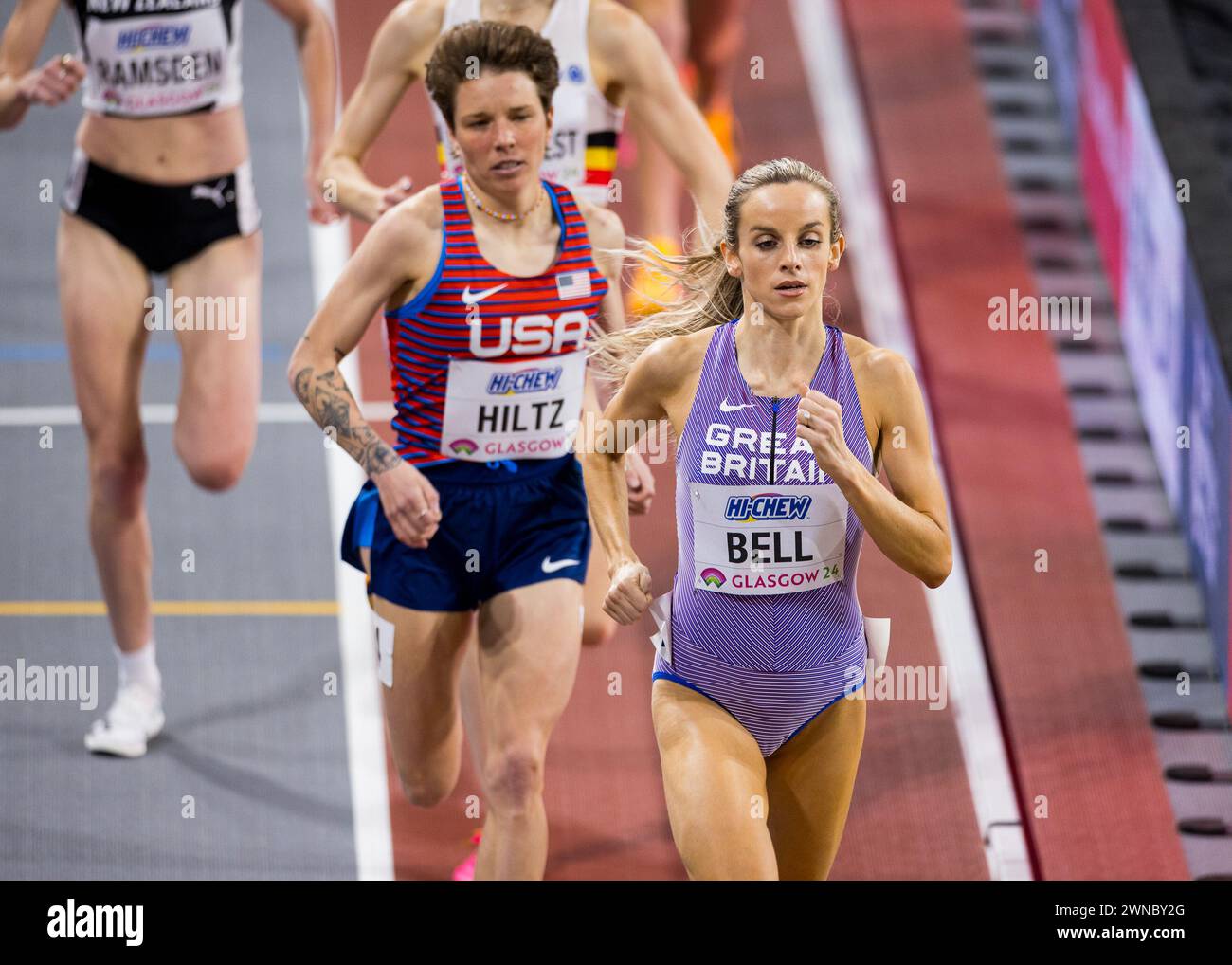 Glasgow, Scotland. 01 March 2024. Georgia BELL (GBR) took 2nd place in ...