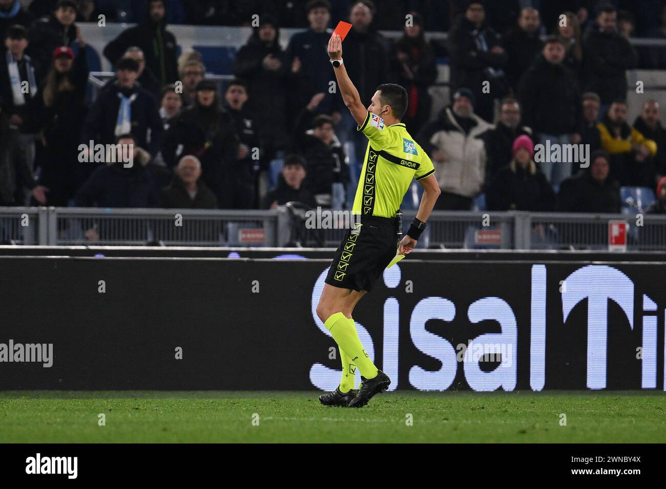 Rome, Italy. 01st Mar, 2024. Referee Marco di Bello during the 27th day of the Serie A ...