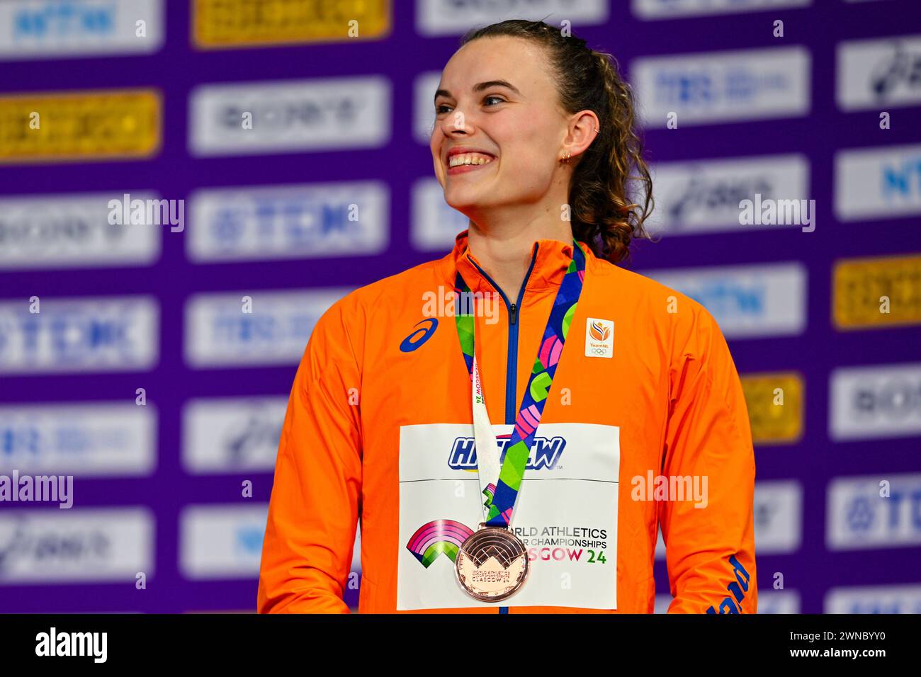 Glasgow, UK. 01st Mar, 2024. GLASGOW, UNITED KINGDOM - MARCH 1: Sofie Dokter of the Netherlands ...