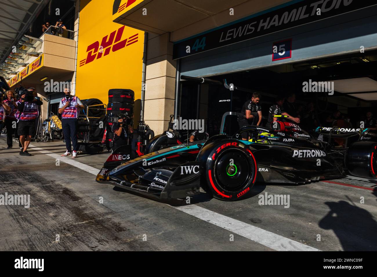 MANAMA, BAHRAIN, Bahrain International Circuit, 1.March.2024: Lewis ...