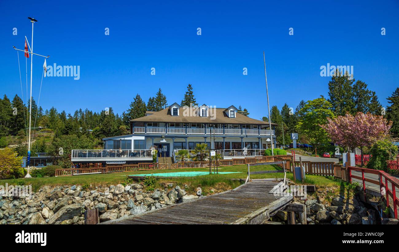 The historic Lund Hotel on British Columbia's Sunshine Coast Stock ...