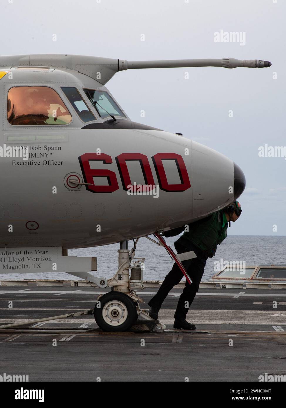 Sailors assigned to the air department of the world's largest aircraft ...