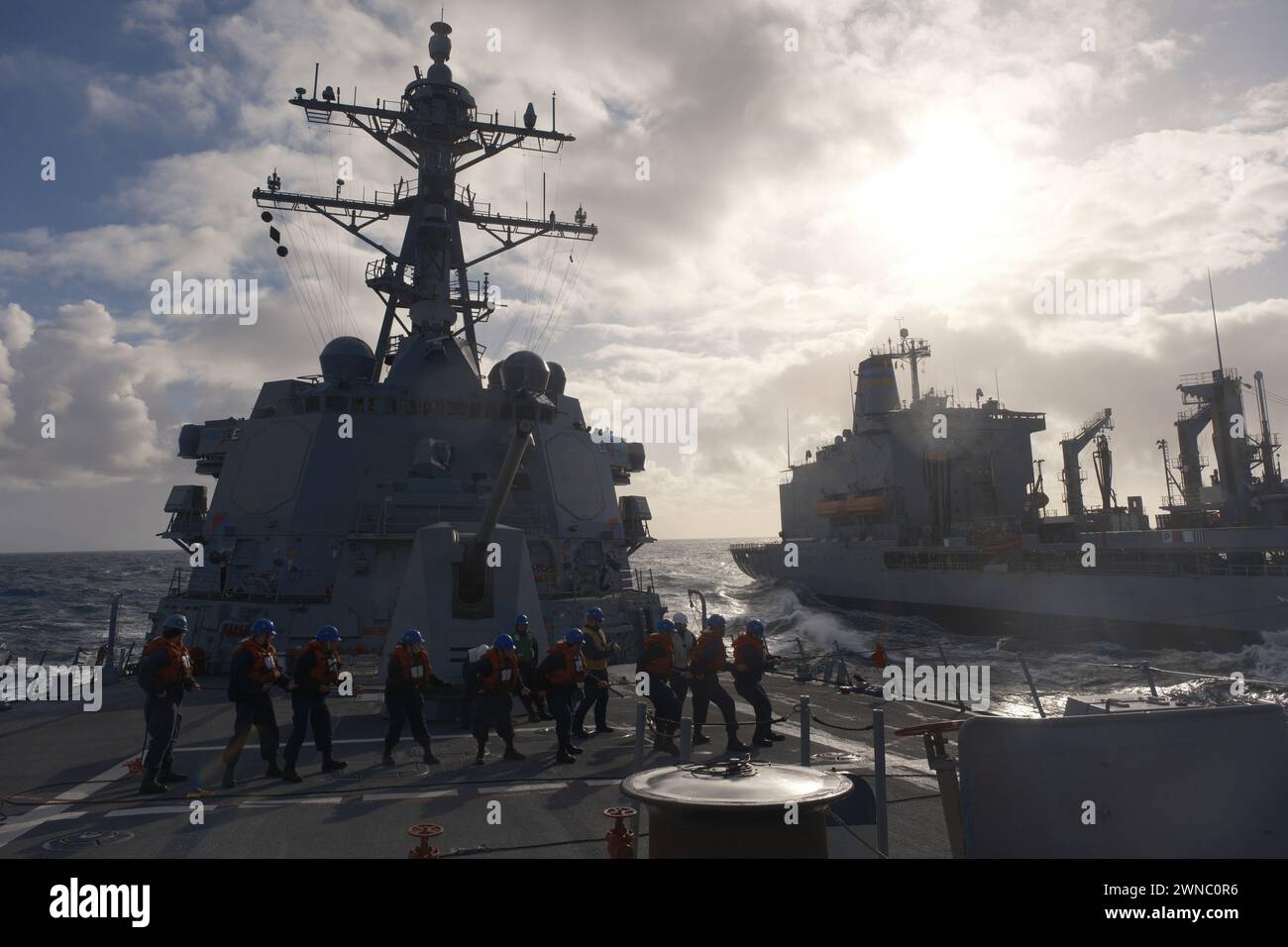 The Arleigh Burke-class guided missle destroyer USS Spruance (DDG 111 ...