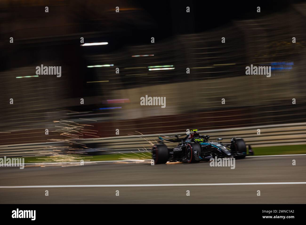 MANAMA, BAHRAIN, Bahrain International Circuit, 1.March.2024: Lewis ...