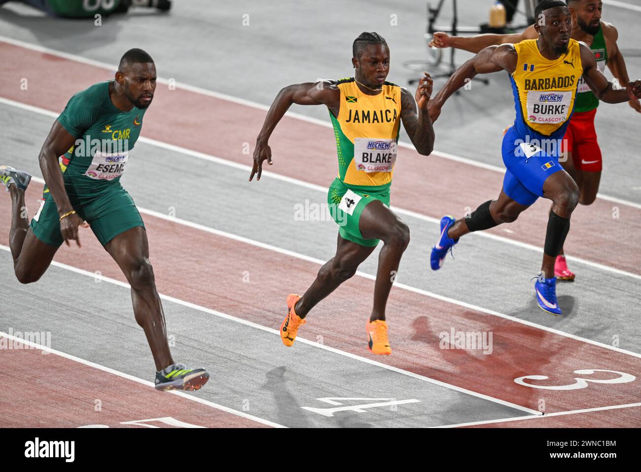 GLASGOW, UNITED KINGDOM - MARCH 1: Ackeem Blake of Jamaica competing in ...