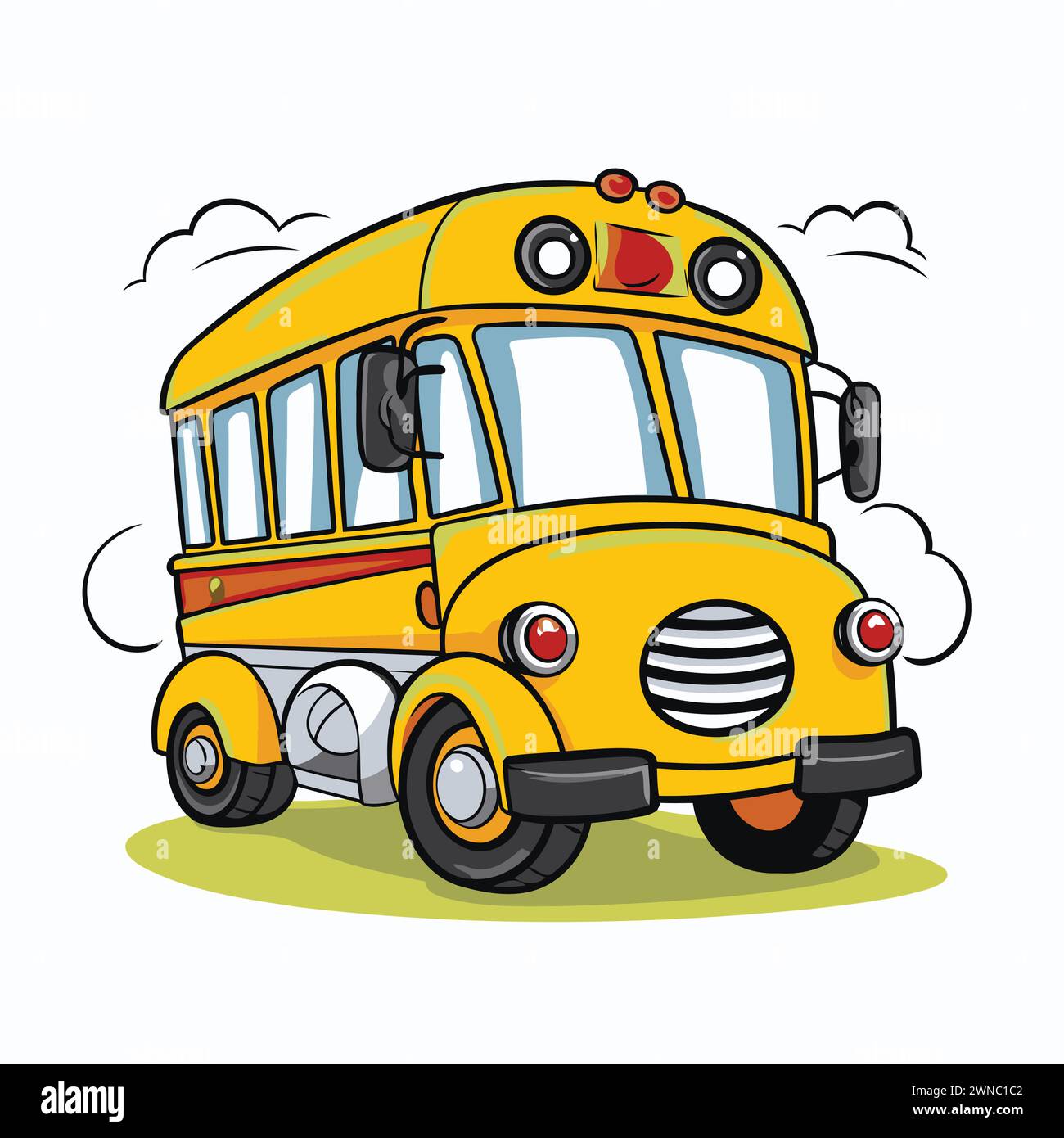 School bus design over white background. vector illustration. Stock ...