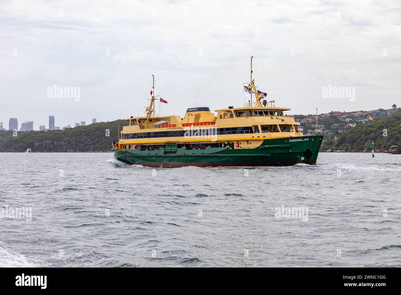 Sydney ferry, MV Queenscliff on Sydney harbour heading to Manly ferry ... Sydney ferry, MV Queenscliff on Sydney harbour heading to Manly ferry ...