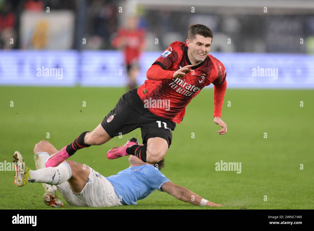 Stadio Olimpico, Rome, Italy. 1st Mar, 2024. Italian Serie A Football; Lazio versus AC Milan ...