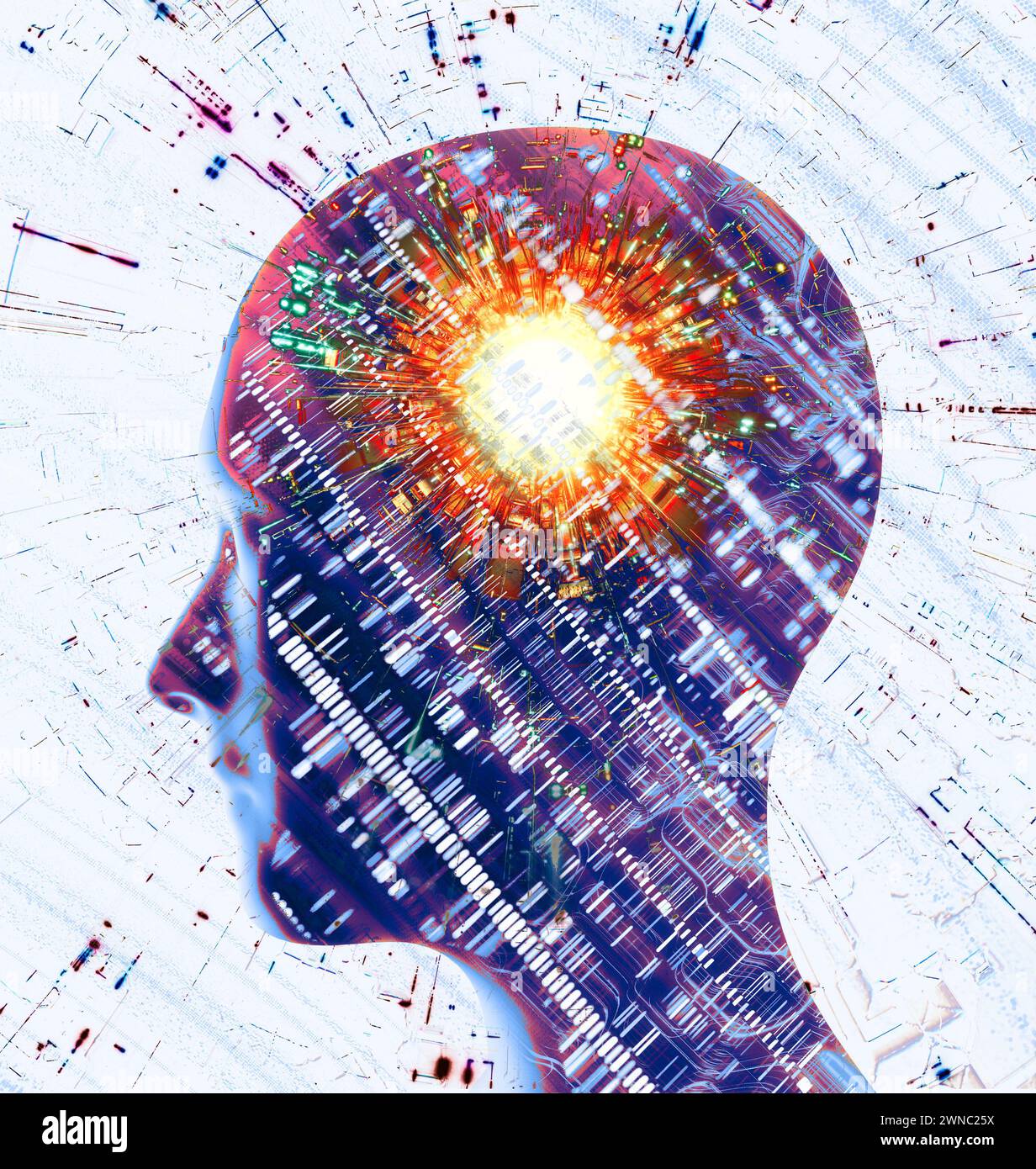 Digital consciousness, brain potential. Ideas and innovation. Free your ...