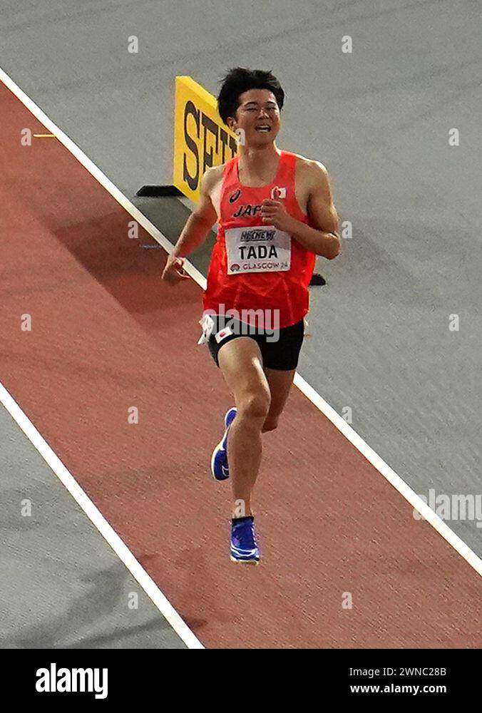 Japan's Shuhei Tada competes in the Men's 60 Metres Final during day ...