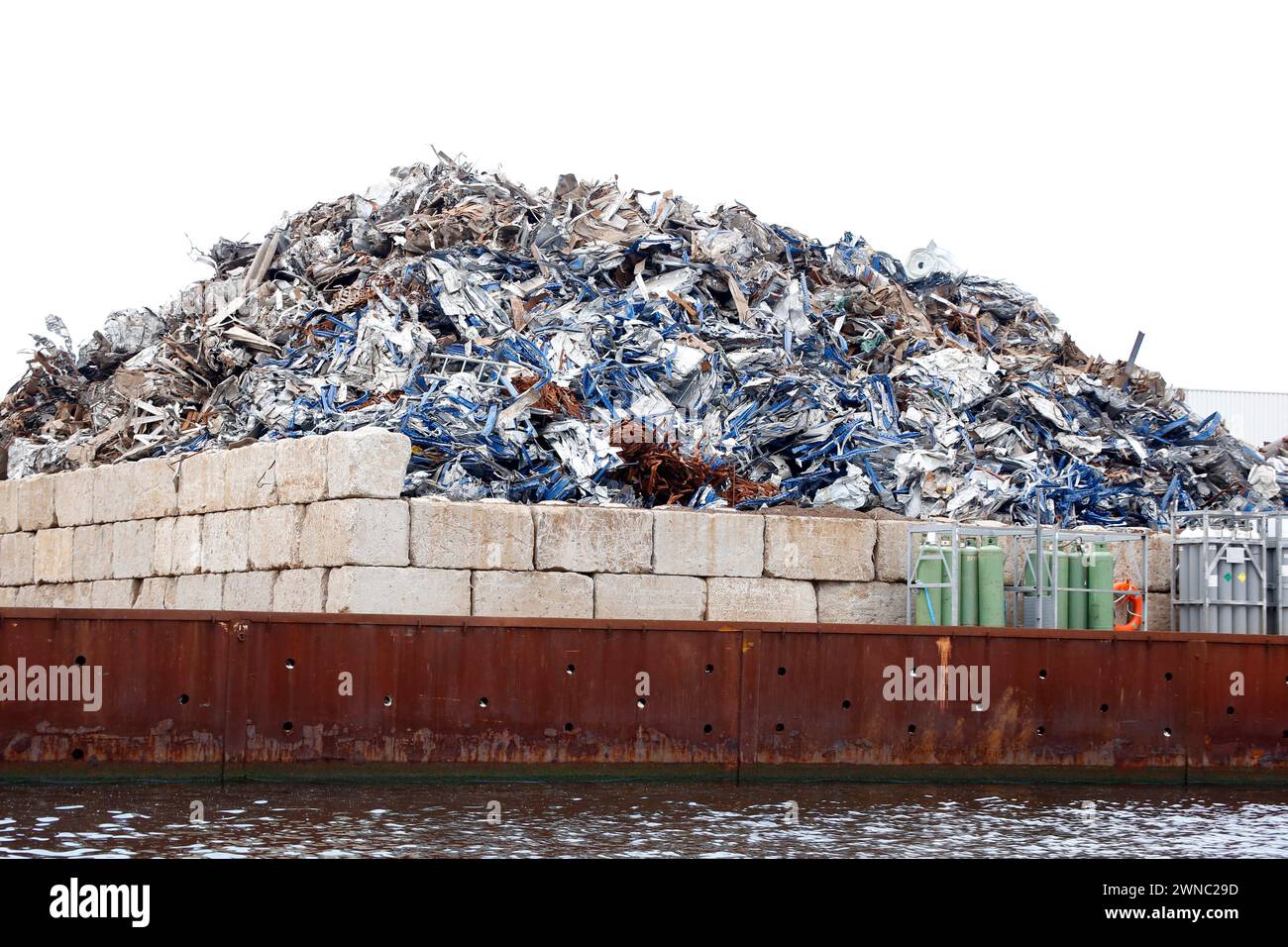Recycling scrap metals at an industrial plant Stock Photo - Alamy