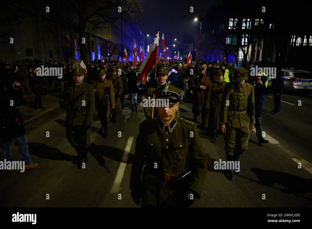 Cursed Soldiers National Remembrance Day in Warsaw. Members of a ...