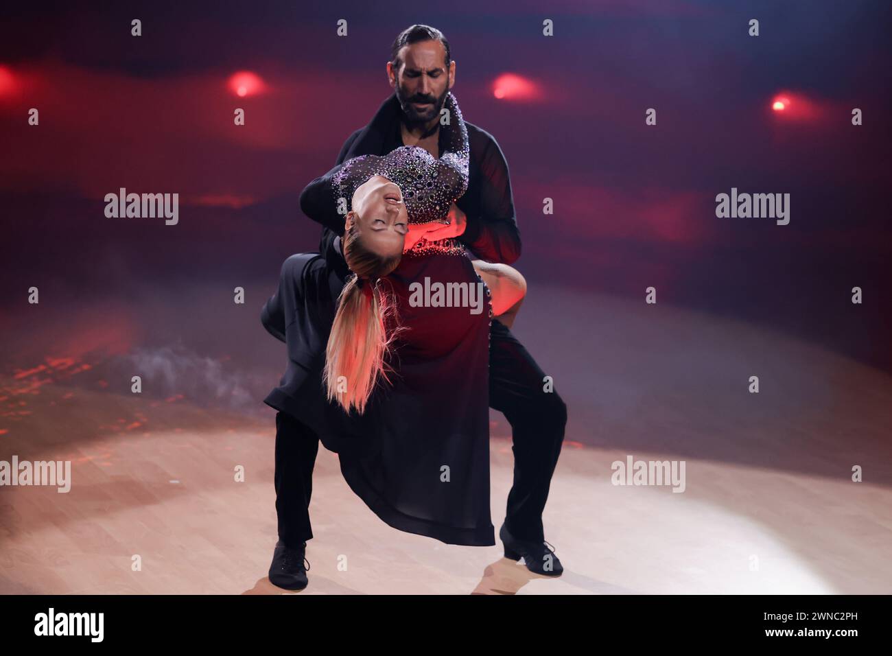 Cologne, Germany. 01st Mar, 2024. Lulu, singer, and Massimo Sinato ...